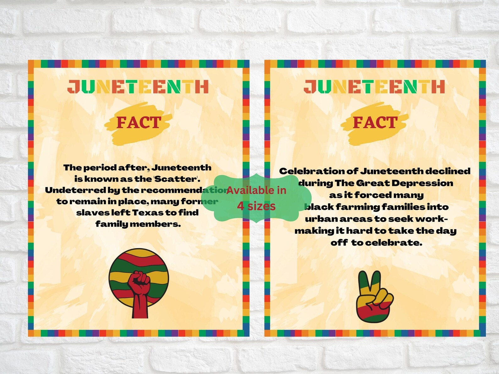 Juneteenth Posters, Freedom Day Posters, Juneteenth History Printable ...