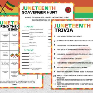 Juneteenth Games Bundle, Juneteenth Day Activity, Juneteenth ...