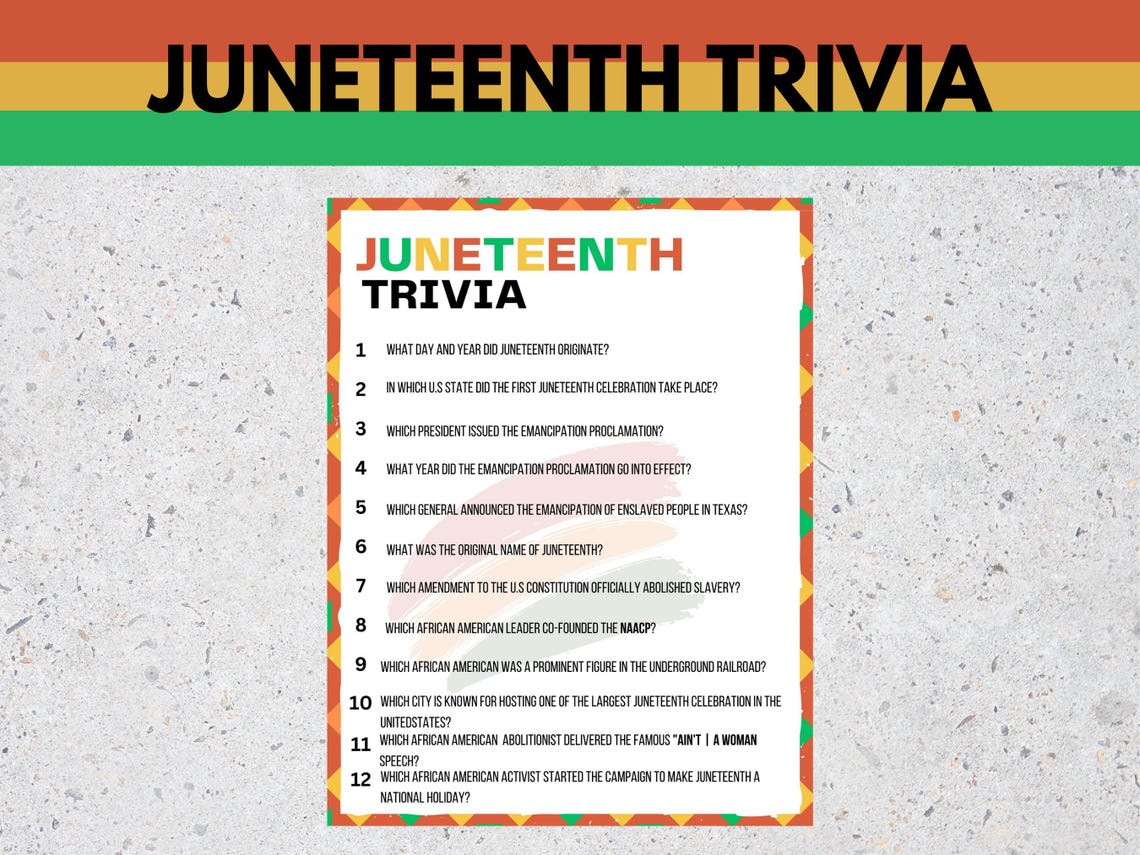 Juneteenth Games Bundle, Juneteenth Day Activity, Juneteenth ...