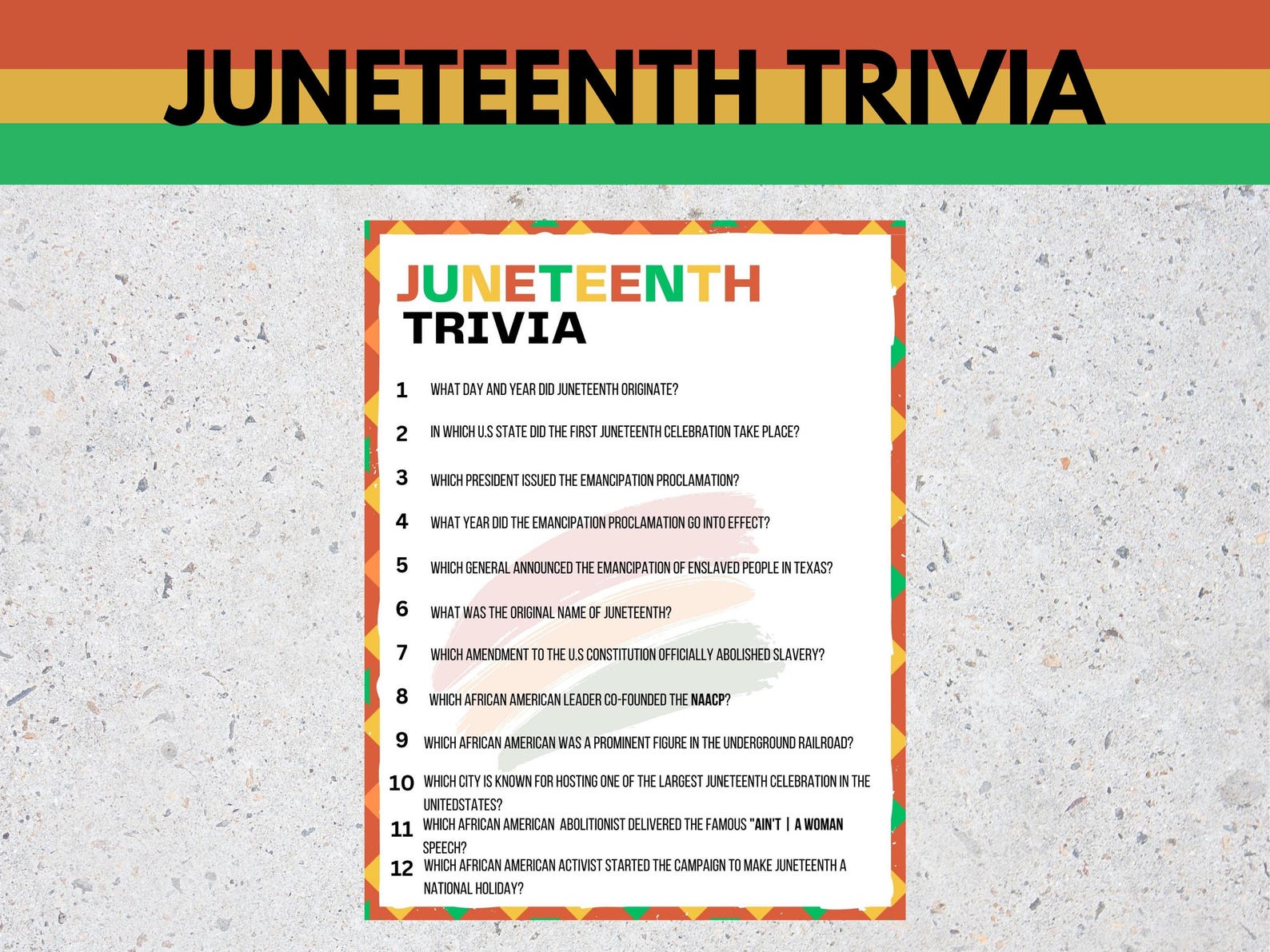 Juneteenth Games Bundle, Juneteenth Day Activity, Juneteenth ...