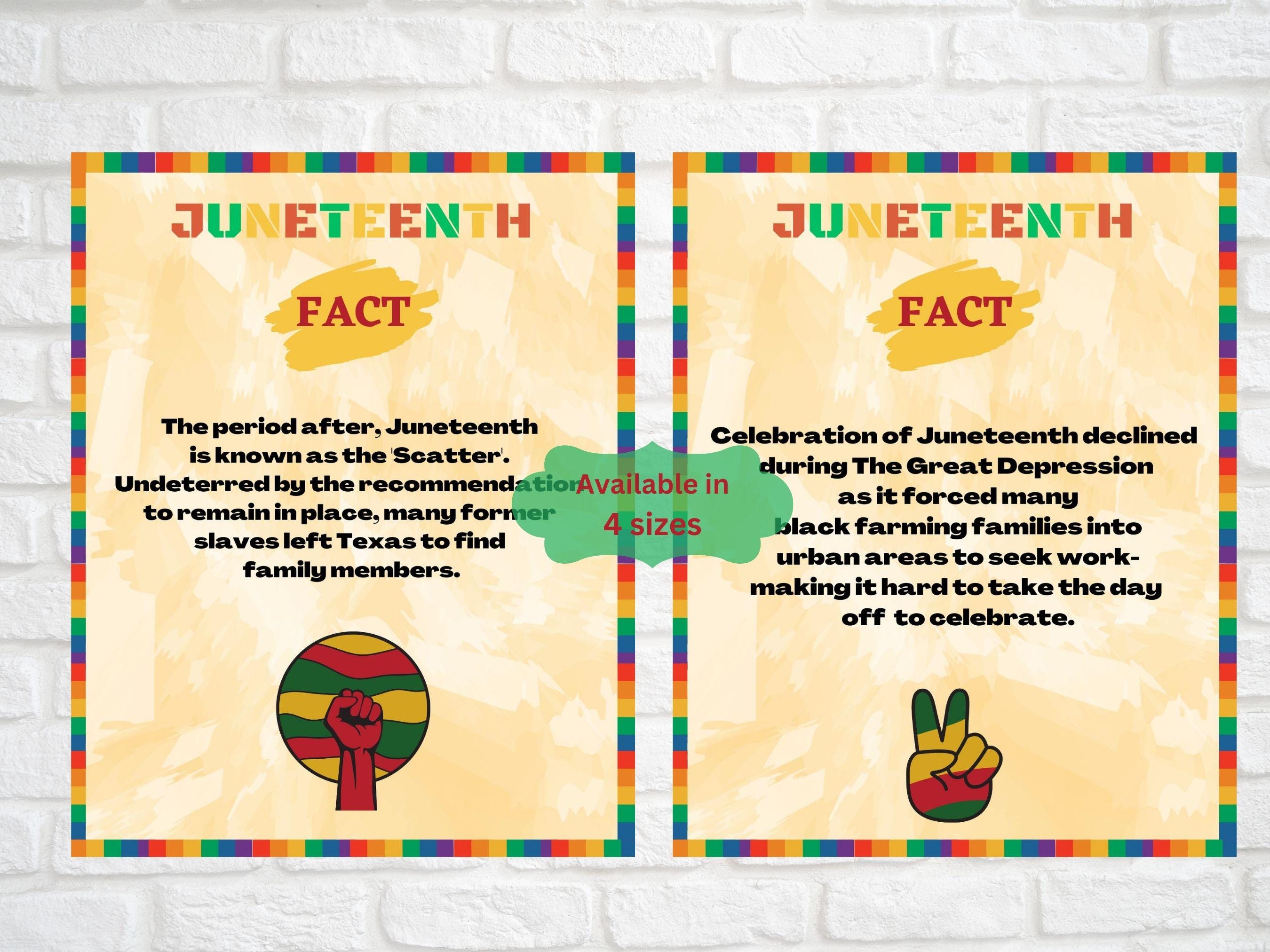 Juneteenth Posters, Freedom Day Posters, Juneteenth History Printable ...