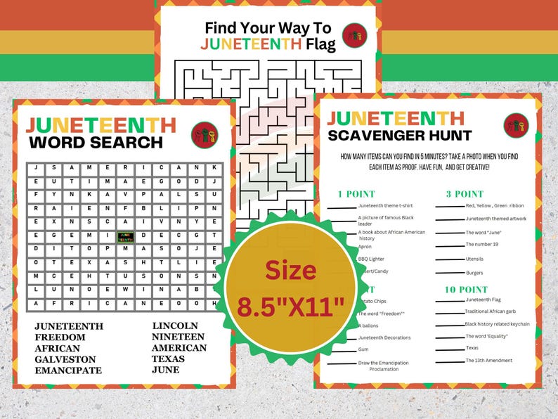 Juneteenth Games Bundle, Juneteenth Day Activity, Juneteenth ...