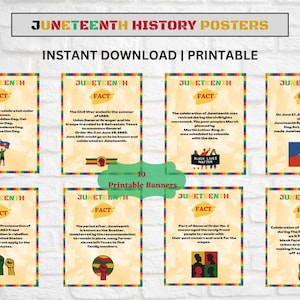 Juneteenth Posters, Freedom Day Posters, Juneteenth History Printable ...