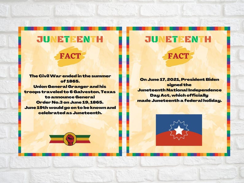 Juneteenth Posters, Freedom Day Posters, Juneteenth History Printable ...