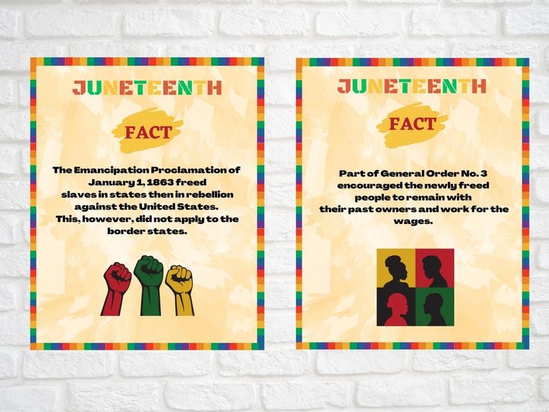 Juneteenth Posters, Freedom Day Posters, Juneteenth History Printable ...