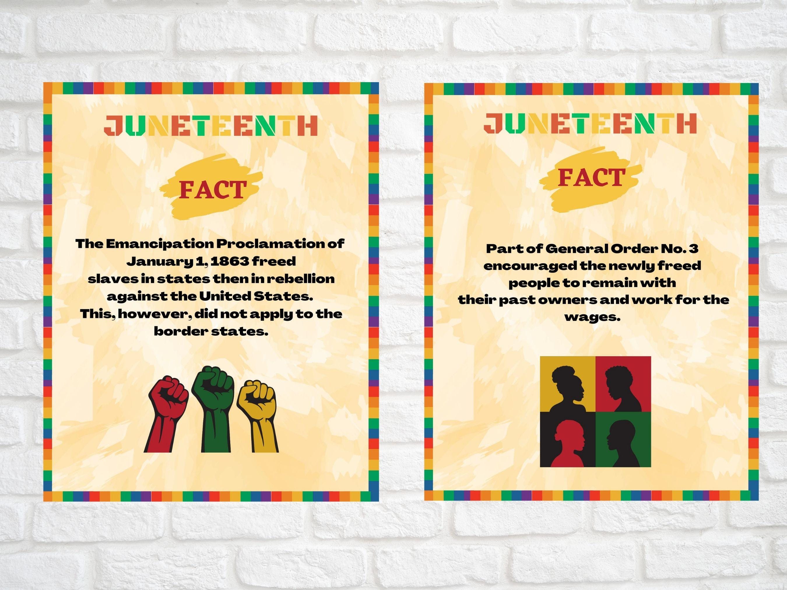 Juneteenth Posters, Freedom Day Posters, Juneteenth History Printable ...