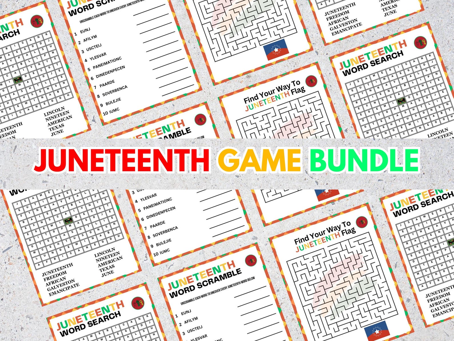 Juneteenth Games Bundle, Juneteenth Day Activity, Juneteenth ...