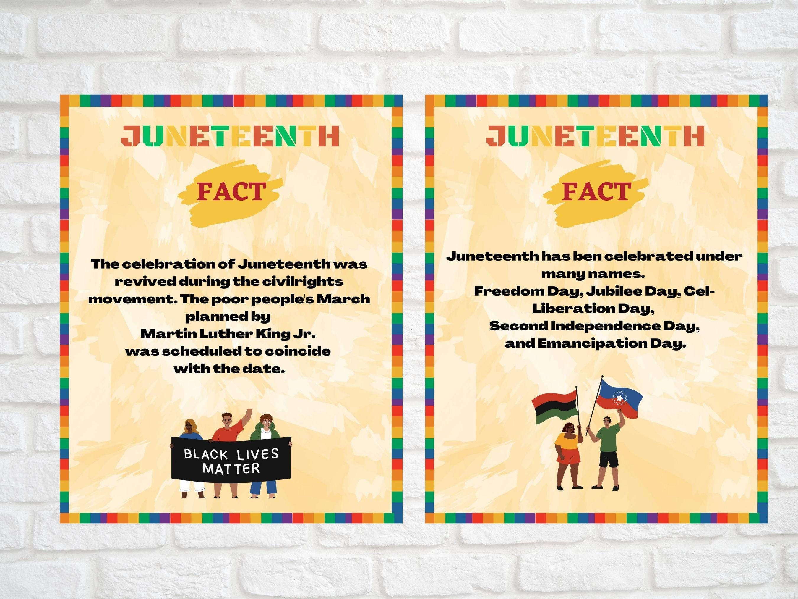 Juneteenth Posters, Freedom Day Posters, Juneteenth History Printable ...