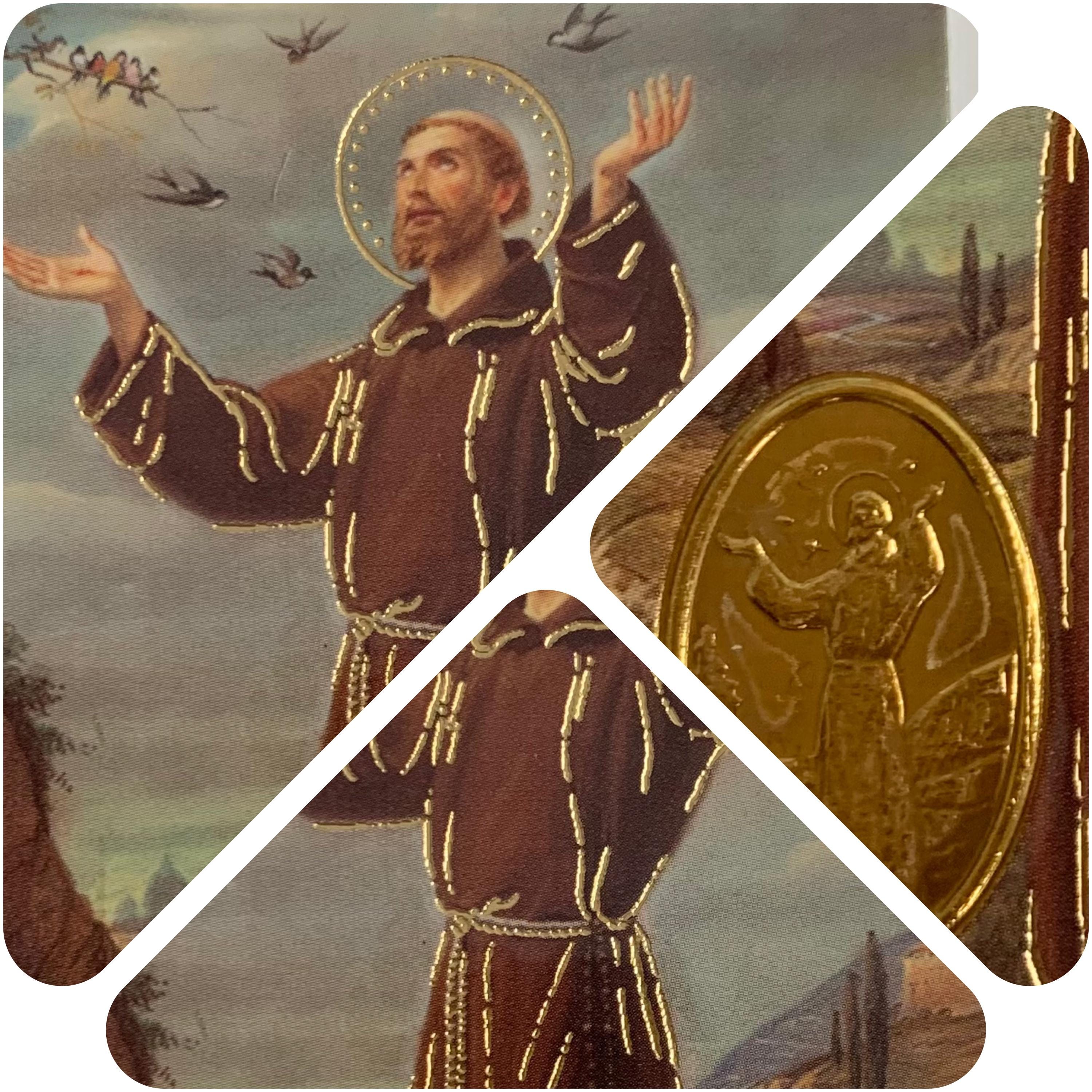 St.francis of Assisi Prayer Card- Paperstock Holy Card- Laminated - Etsy