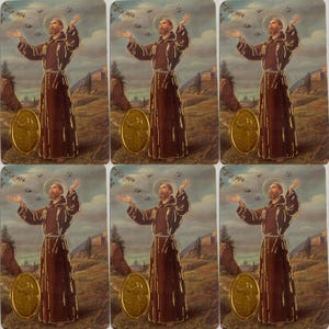 St.francis of Assisi Prayer Card 10 Pack Paperstock Holy Card Laminated - Etsy