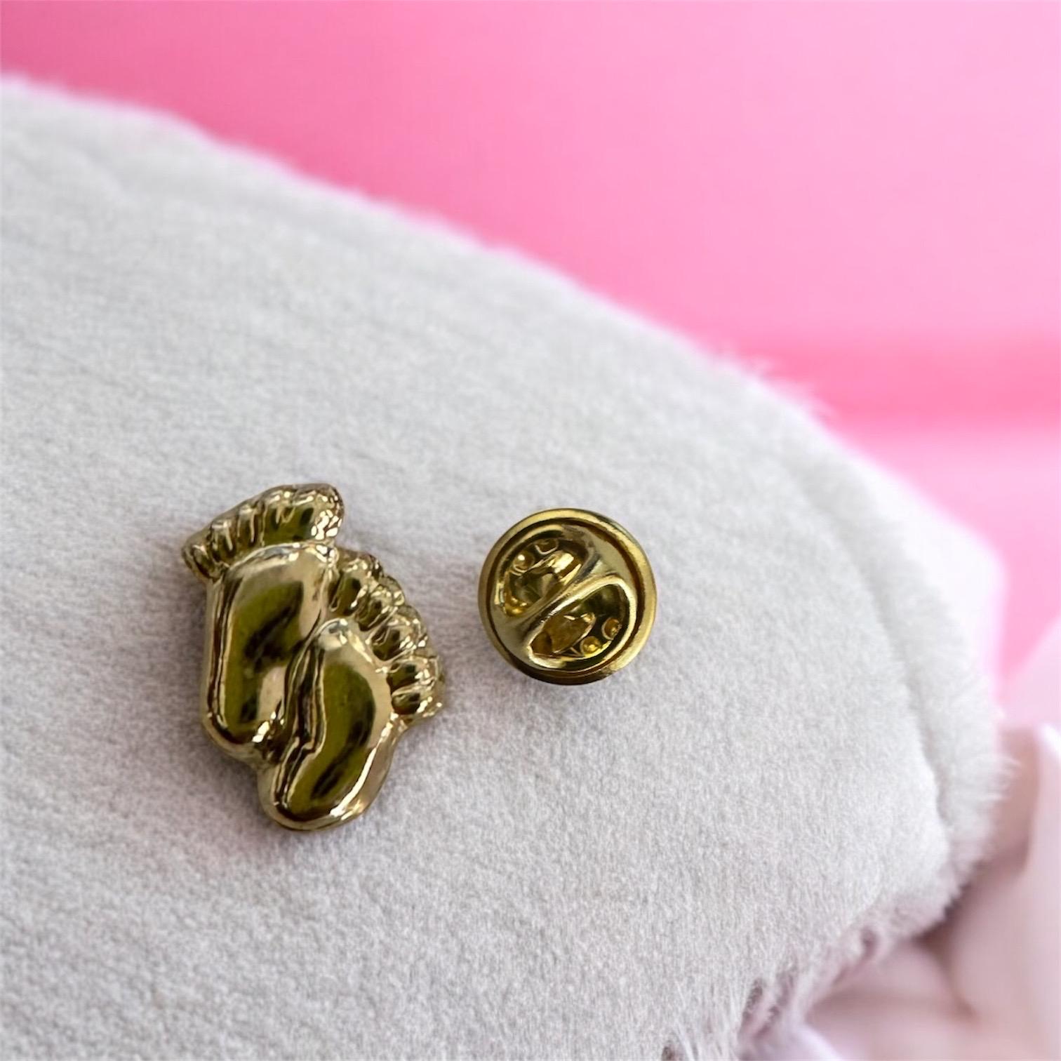 Gold Baby Feet Pin- Celebrate Life & Parenthood - Etsy