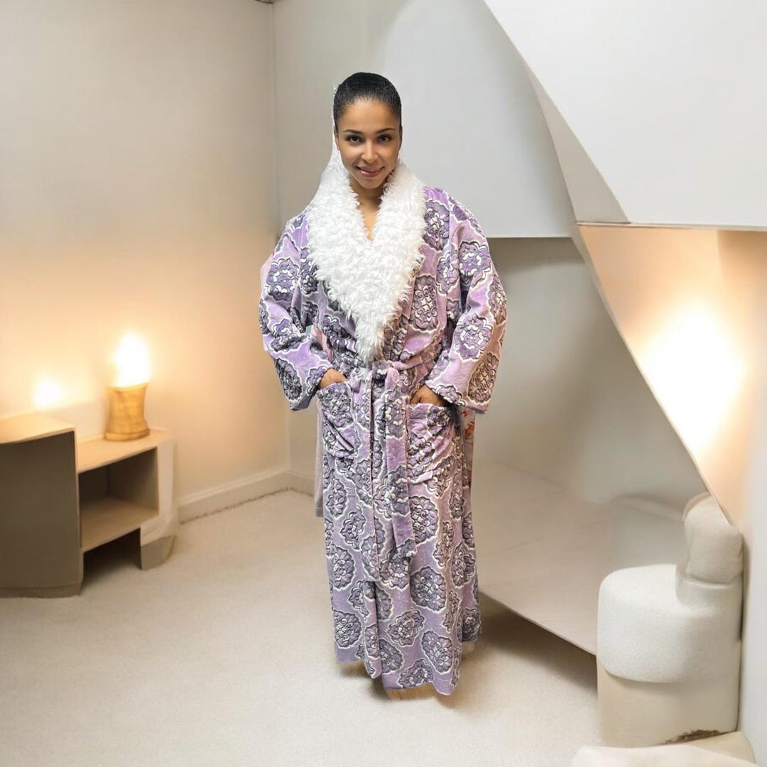 Minky Cuddle Long Robe - Etsy
