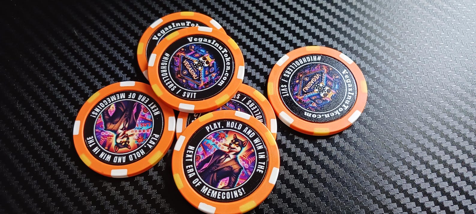 5-piece Vegas Inu Token VIT Poker Chips - Etsy