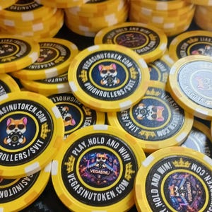 5-piece Vegas Inu Token VIT Poker Chips - Etsy