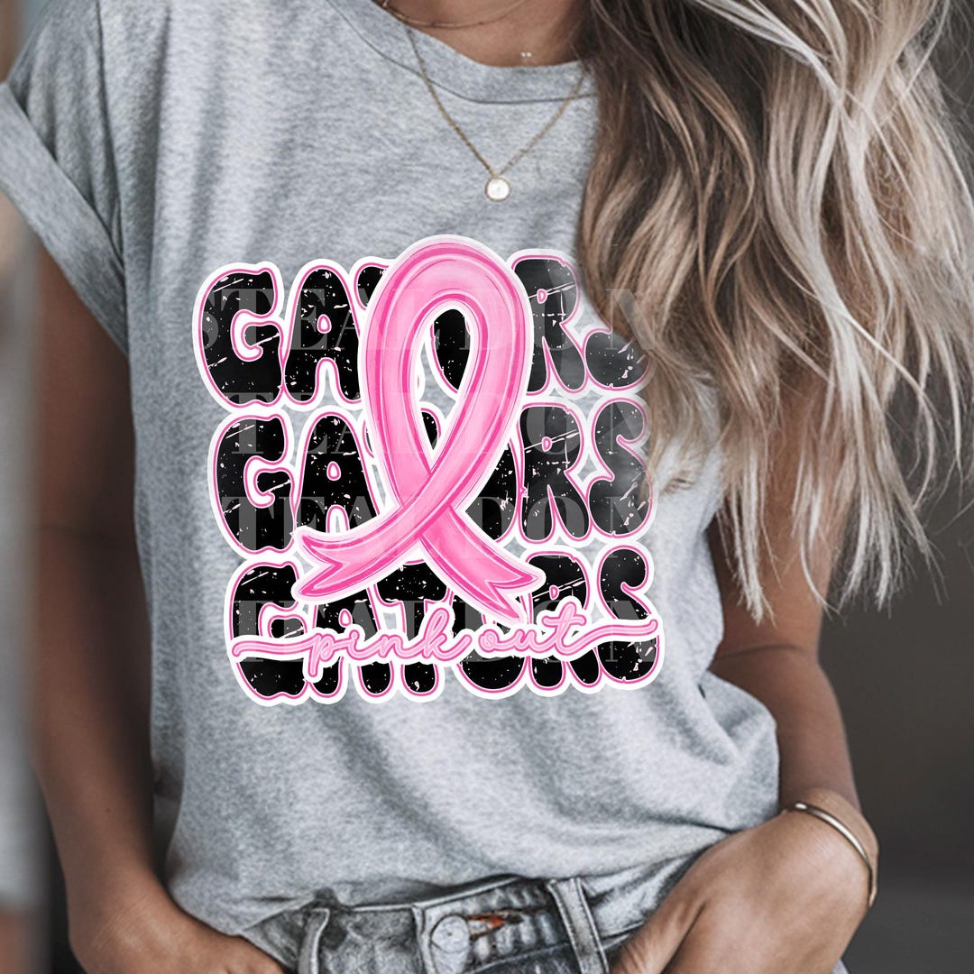 Pink Out, Gators, School Pride Sublimation PNG Design Pink Sports ...