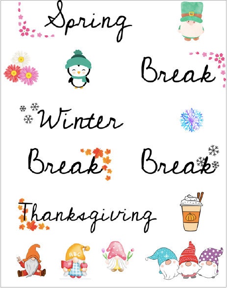 Customizable Stickers for Your Planner. These Stickers Are Geared ...