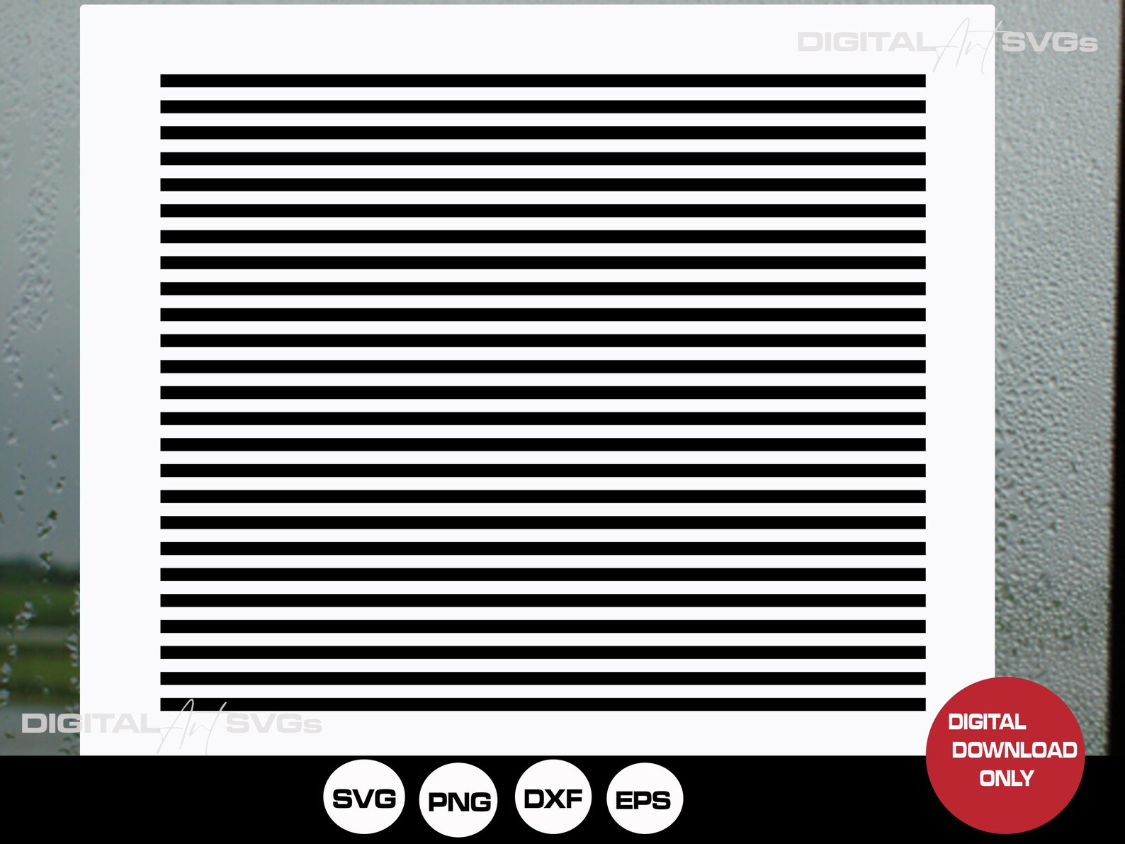 Horizontal Stripe Pattern SVG, Seamless Pattern Png, Line Print Cut ...