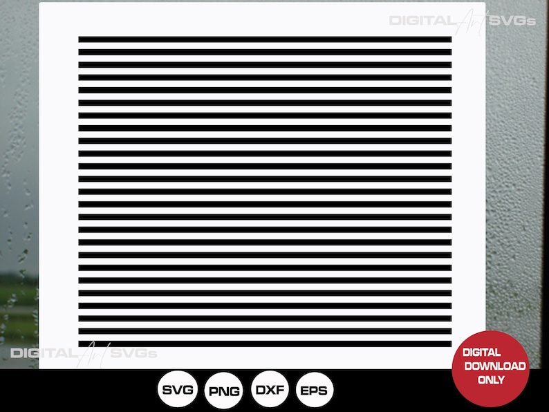 Horizontal Stripe Pattern SVG, Seamless Pattern Png, Line Print Cut ...