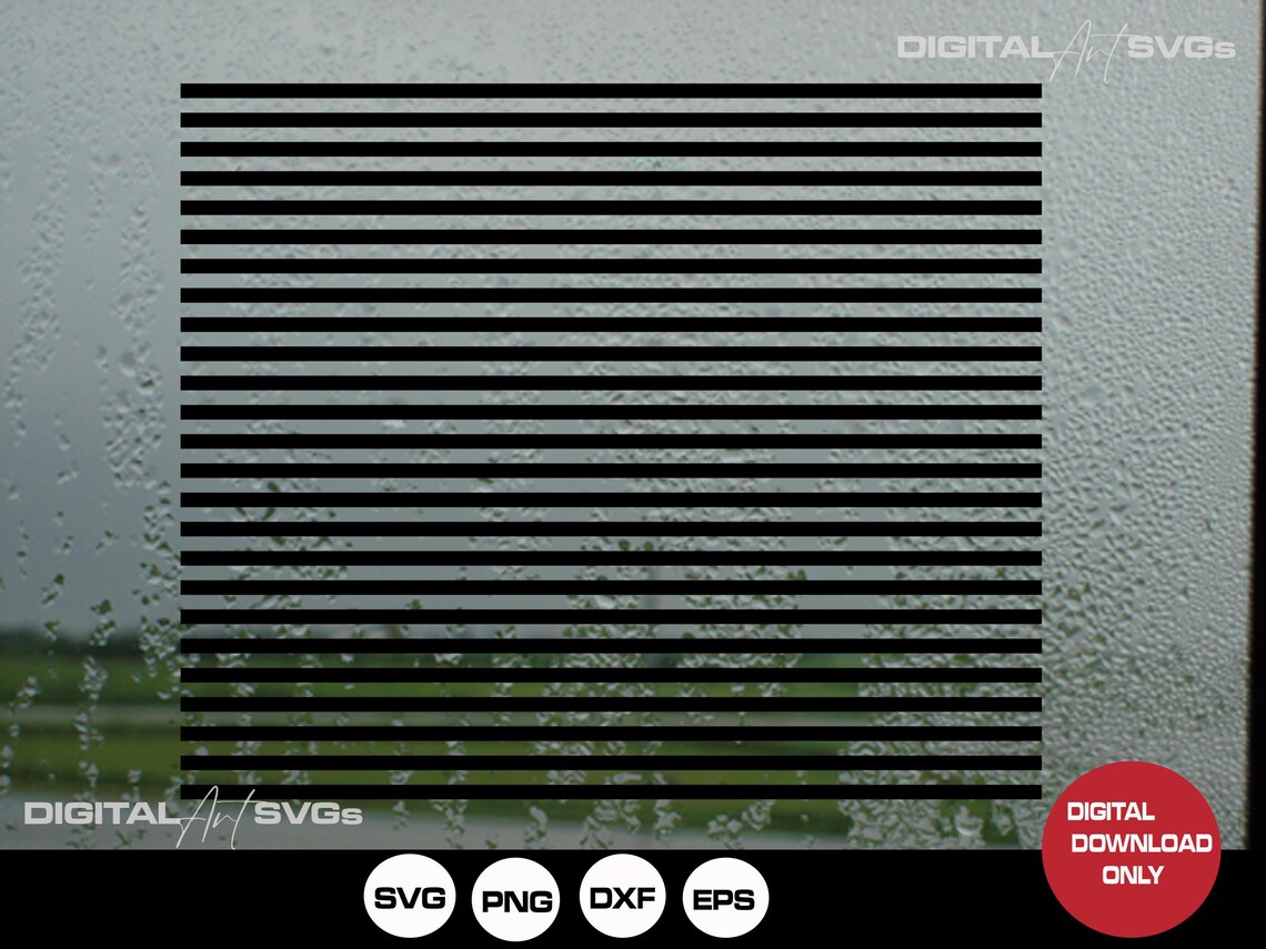 Horizontal Stripe Pattern SVG, Seamless Pattern Png, Line Print Cut ...