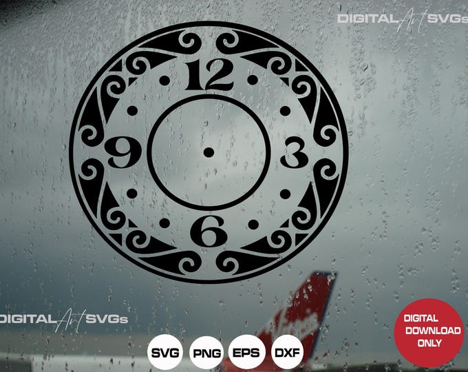 Clock Face Laser Cut Digital File - Etsy Canada