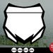 Dirt Bike Number Plate SVG: Customizable Motorcycle Design (digital ...