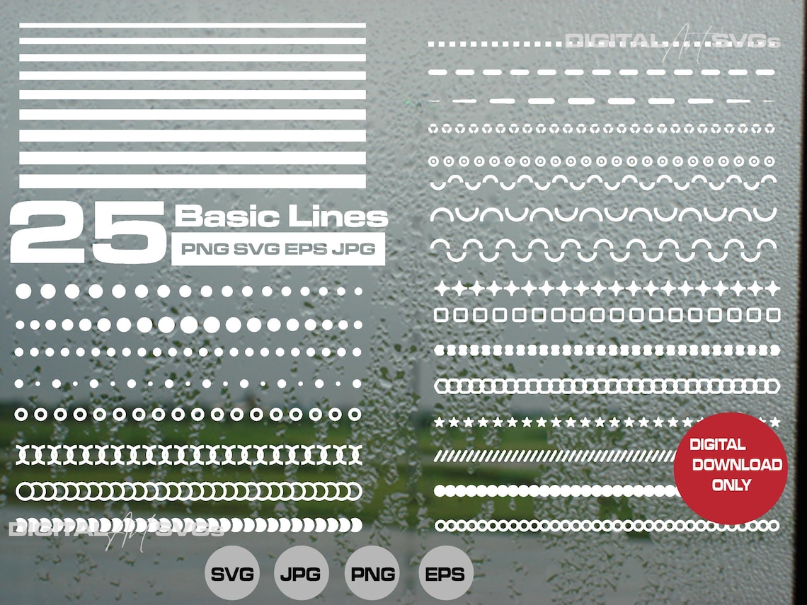 BASIC LINE SVG, Basic Straight Lines Svg, Dotted Line Svg,dots Svg ...