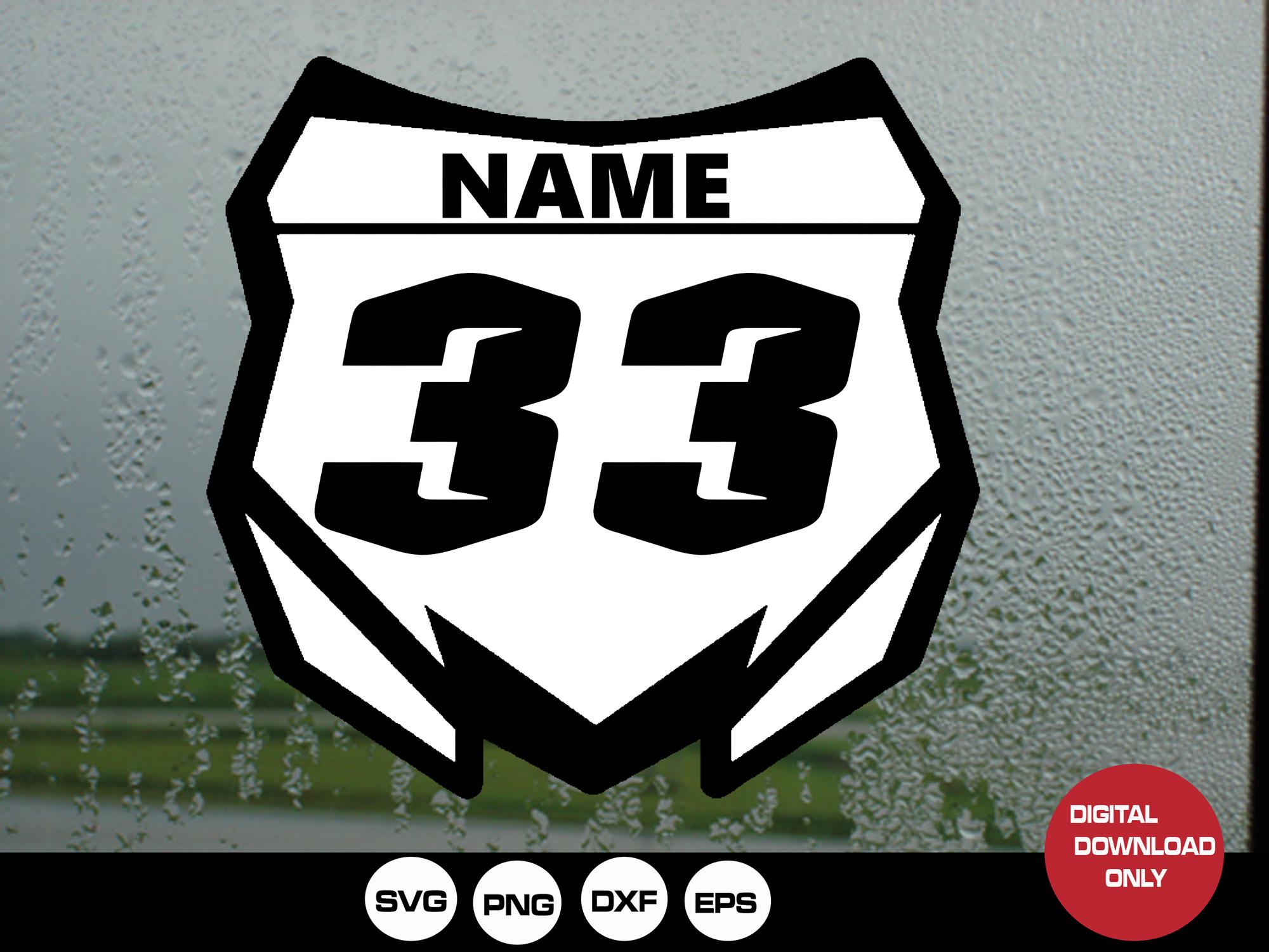Dirt Bike, Dirt Bike Svg File, Dirt Bike Png File, Front Number Plate Svg, Front Number Plate ...