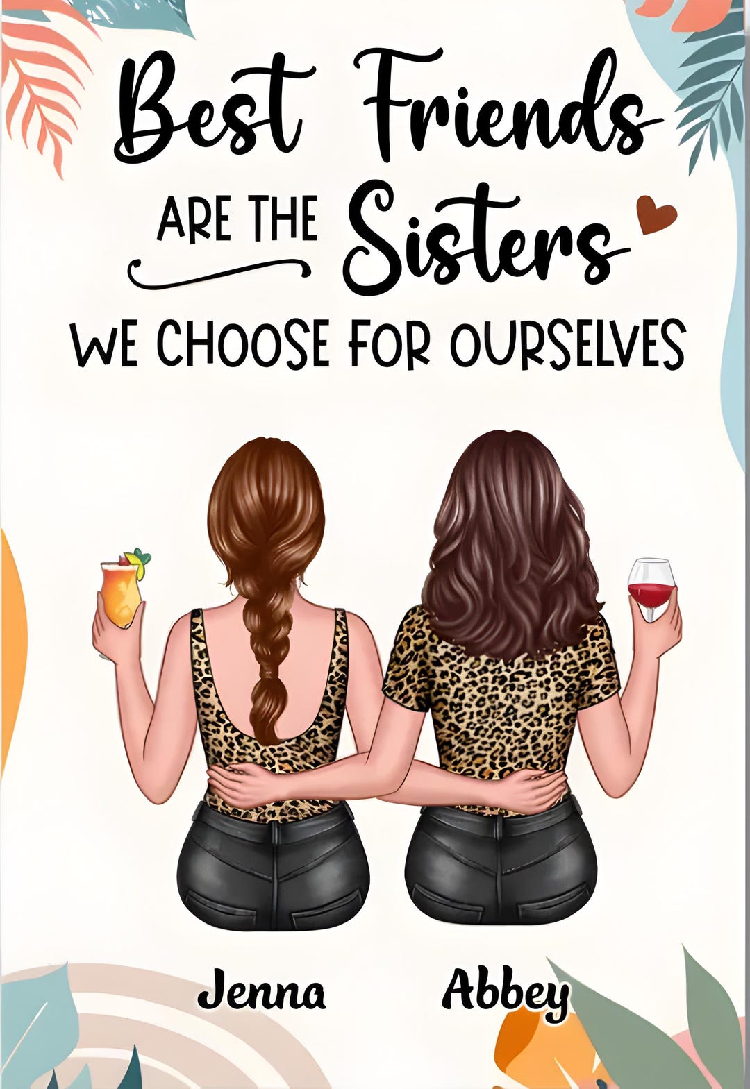 Custom Best Friends Portraits- Digital Download - Etsy