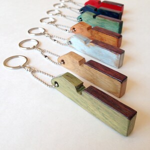 Candies Keychain, Recycled Oak Wine Barrel Staves - Etsy