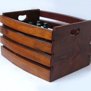 The Barrel Crate, Recycled Wine Barrel Staves Beer or Wine Stackable ...