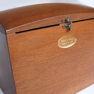 The Wish Box, Recycled Oak Wine Barrel Wedding Wish Box With Card Slots ...