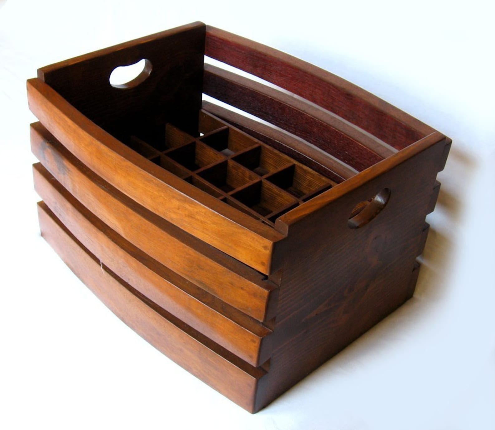 The Barrel Crate, Recycled Wine Barrel Staves Beer or Wine Stackable ...