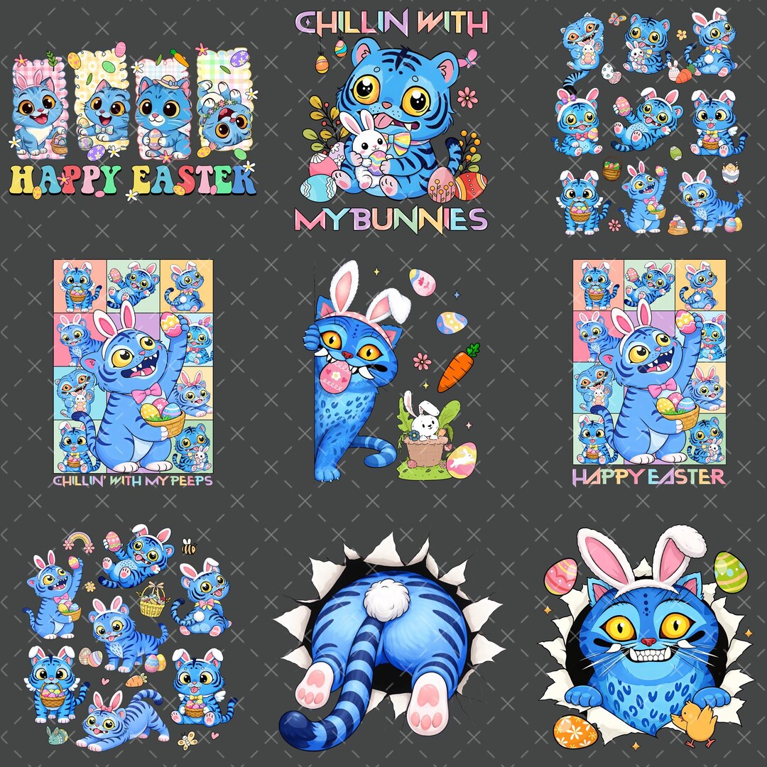 Cute Derby Huntrix Easter Day PNG Bundle, Happy Easter Day Png, Kpop ...