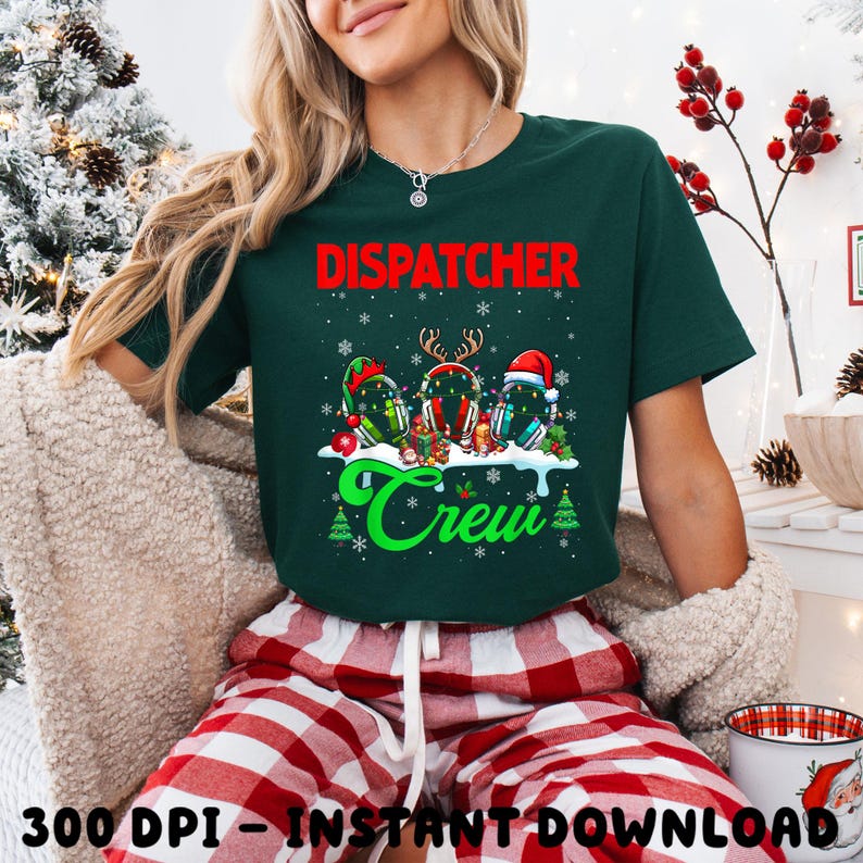 Dispatcher Crew Christmas Png, Dispatcher PNG, Christmas Dispatcher ...