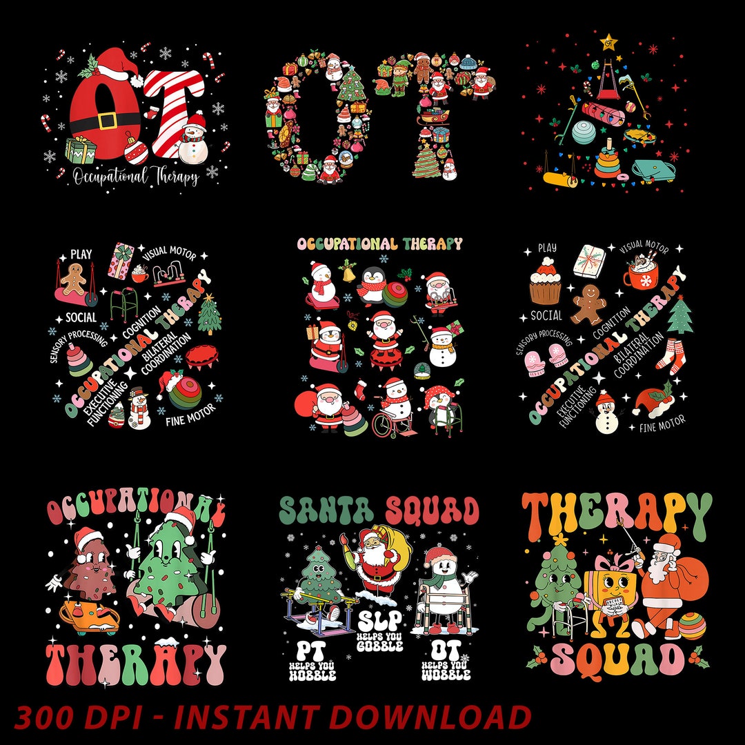 Occupational Therapy PNG Bundle, Occupational Therapy Christmas PNG ...