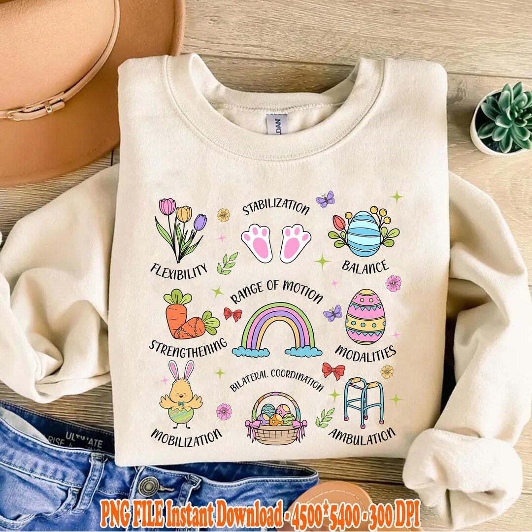 Physical Therapy Easter PNG, Bunny PT Squad Png, Cute Physical ...