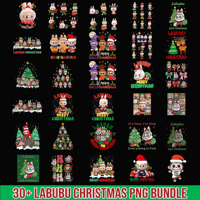 Labubu Files Black and White - Etsy