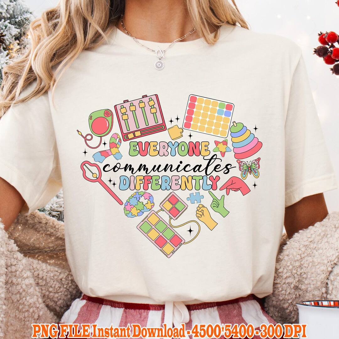 Everyone Communicates Differently Png, Autism Awareness Png, Autism ...