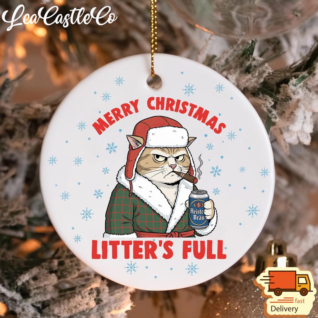 The Original Litter's Full Christmas Vacation Ornament, Merry Christmas ...