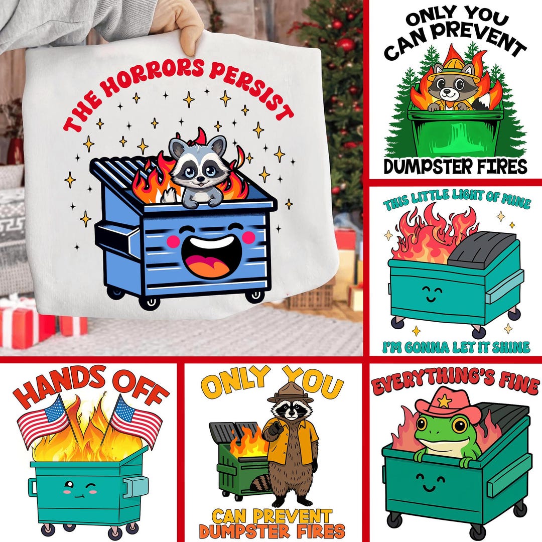 Dumpster Fire Response Team PNG Bundle, Office Humor Sweatshirt ...