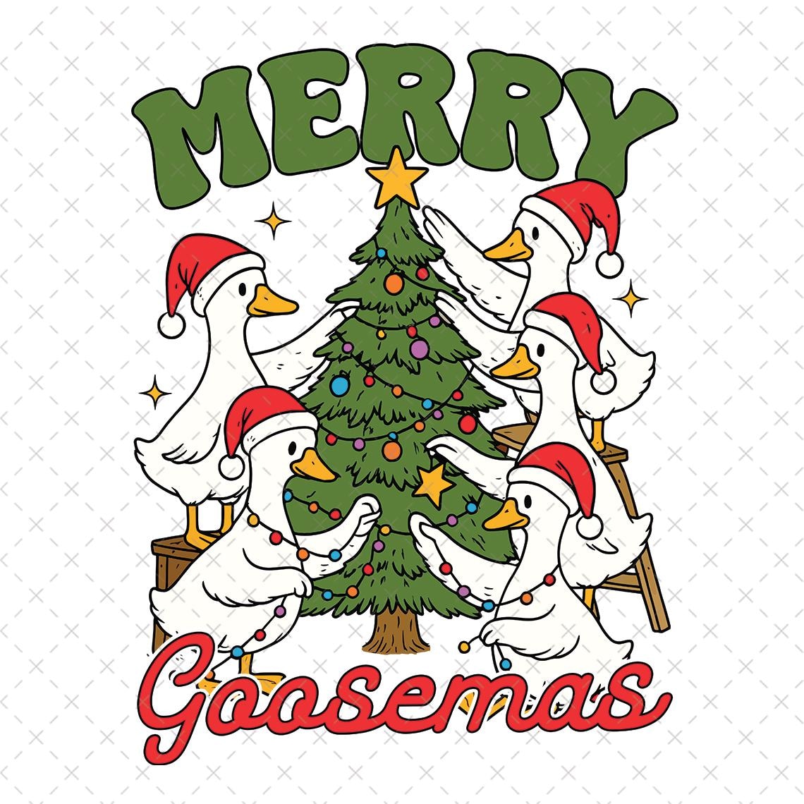 Merry Goosemas Png, Funny Christmas Goose Sublimation, Cute Holiday ...