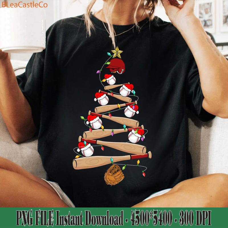 Baseball Christmas Svg - Etsy