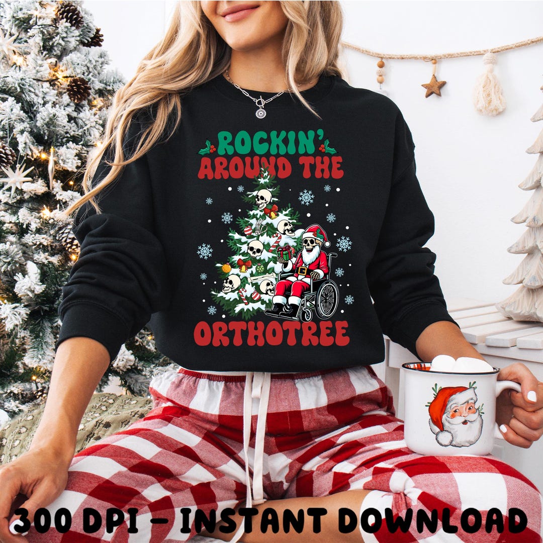 Rockin' Around the Orthotree Png, Ortho Dept Christmas Png, Christmas ...