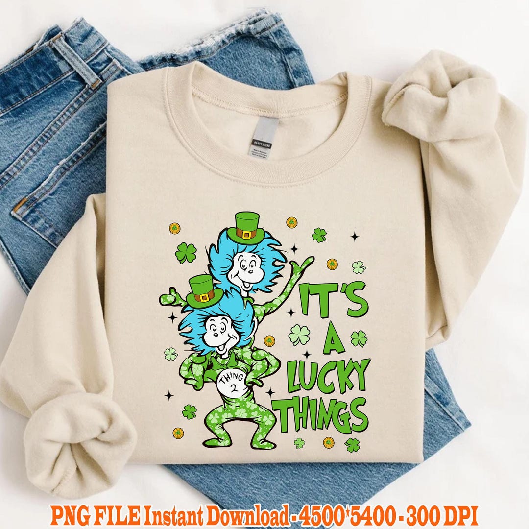 It's A Lucky Things Dr Seuss St Patricks Day, St Patricks Day, Cat in ...