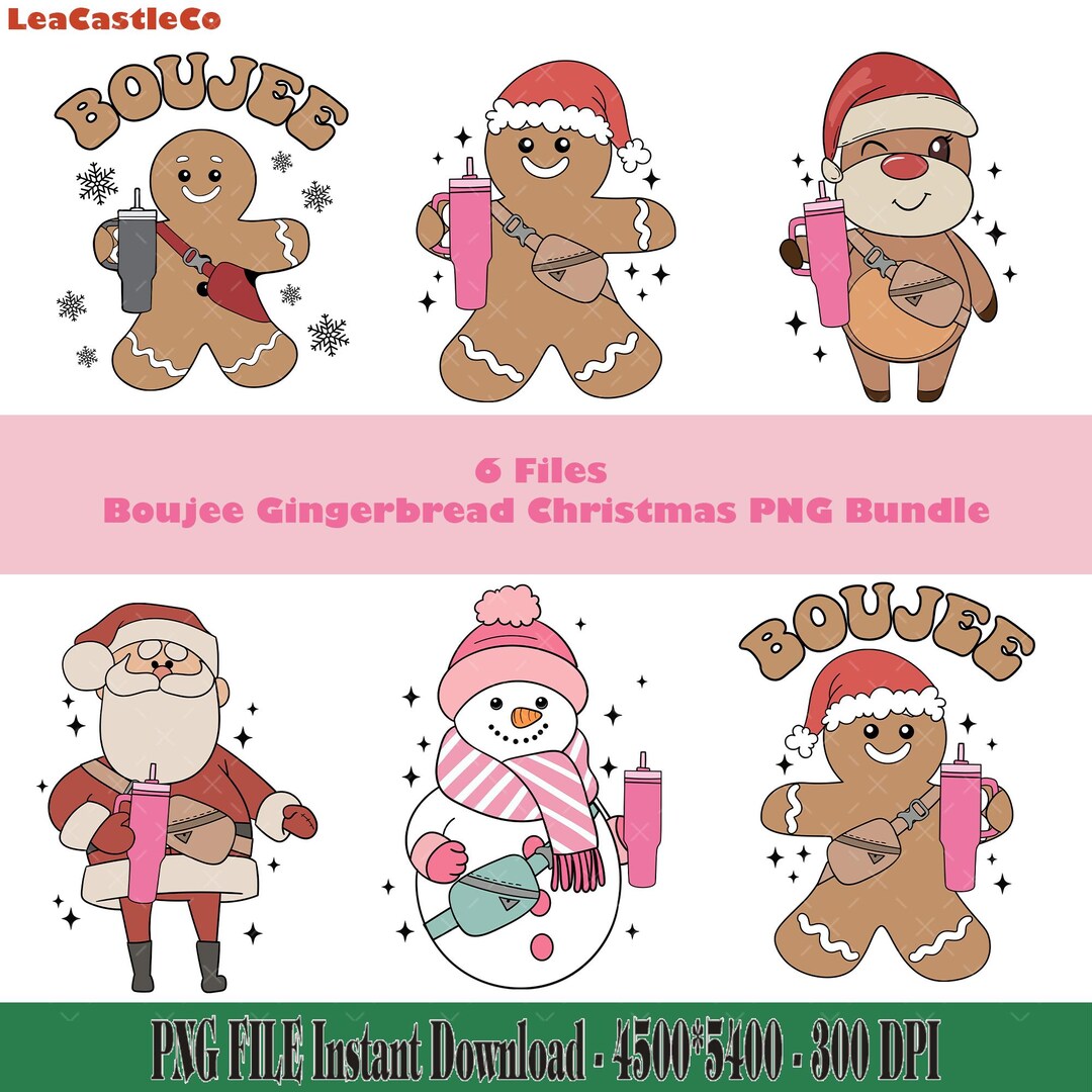 Boujee Christmas Png, Boujee Santa Png, Merry and Boujee Png, Retro ...