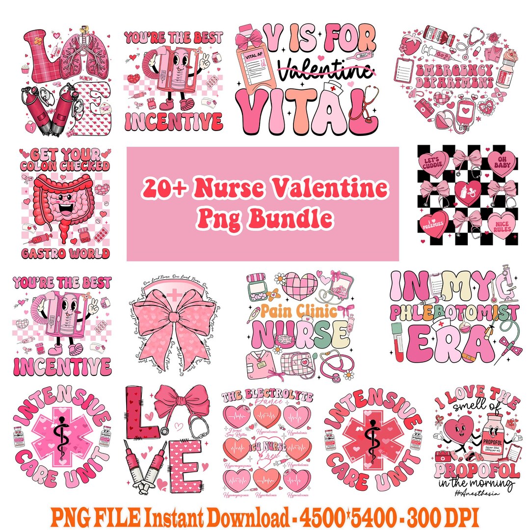 20 Valentines Day PNG Bundle, Valentine Mega Bundle Png, Valentine ...