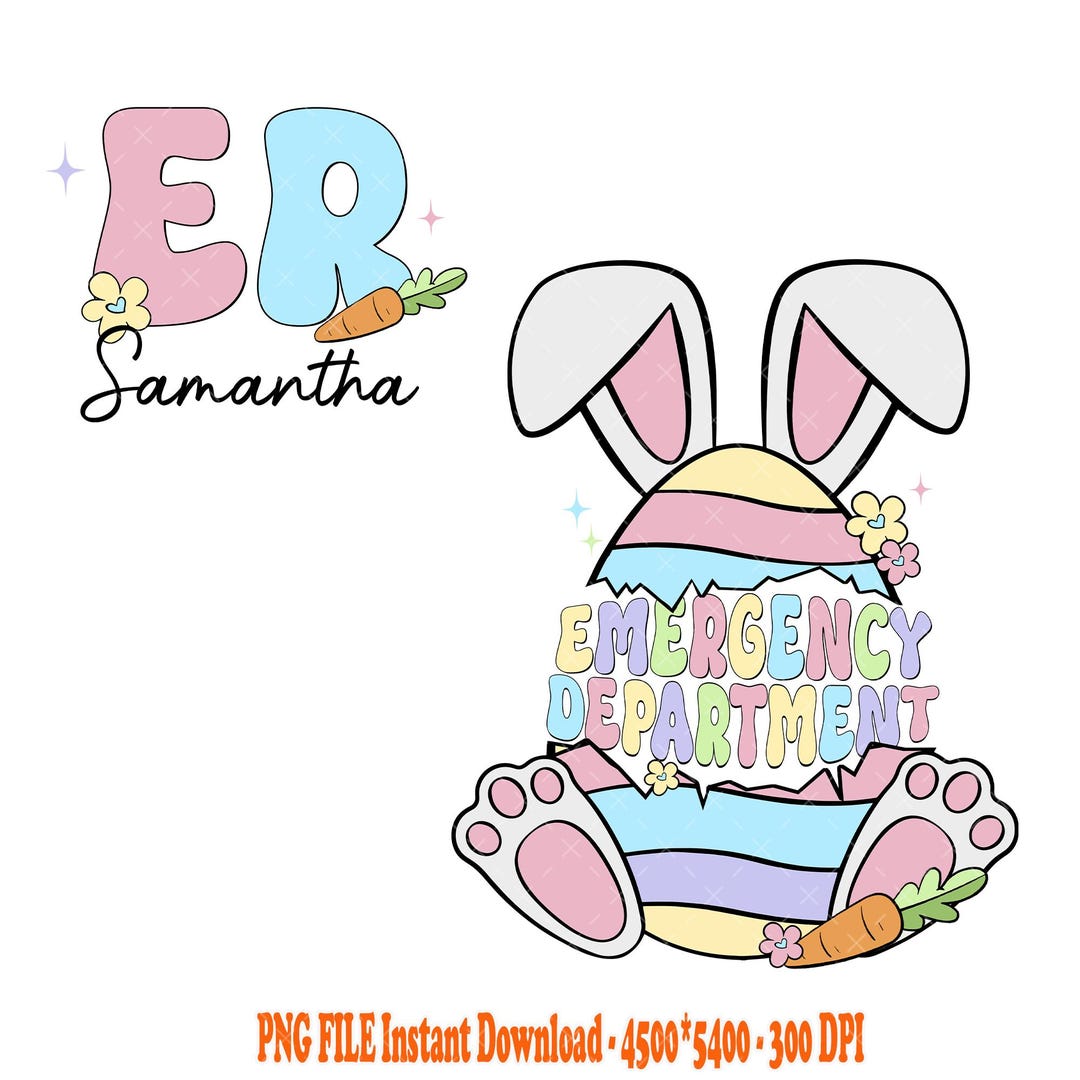 Easter Emergency Department PNG, ER Nurse Easter Png, Er Dept Easter ...