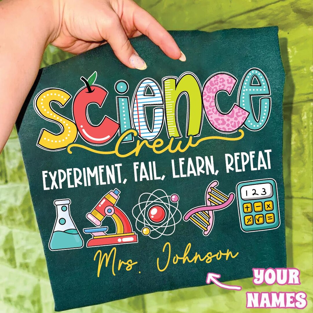 Custom Science Teacher Png, STEM Png, Teacher Crew Png, Gift for ...