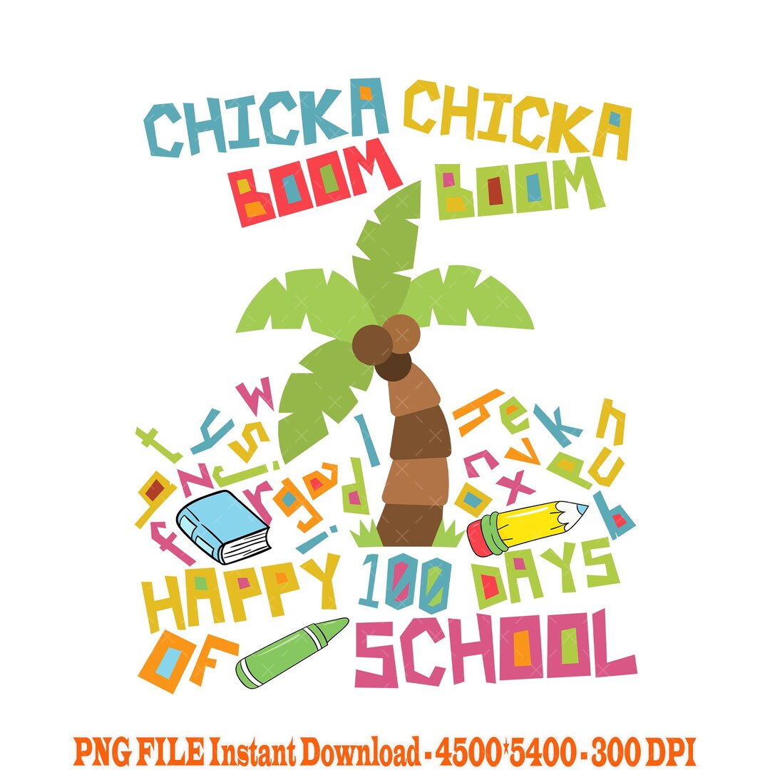 Happy 100 Days of School Png, Children's Story Book Graphics, Chika ...
