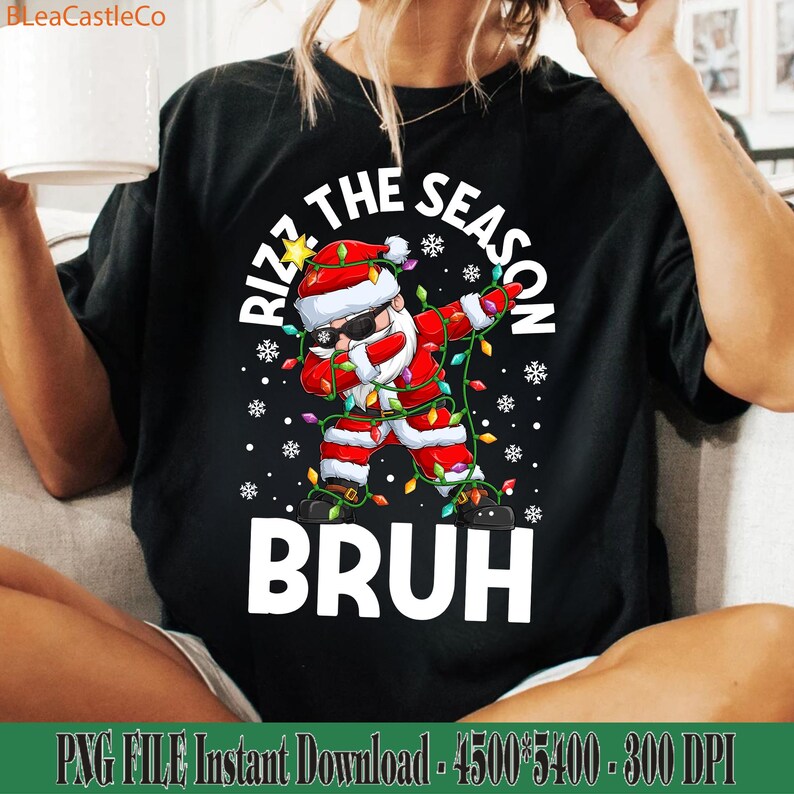 Skibidi Rizzmas PNG, Merry Rizzmas Png, Santa Bruh Christmas PNG, Rizz ...